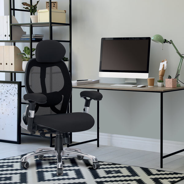 Rocket Ergonomic Luxury High Back Executive Mesh Chair with Chrome Bas ...